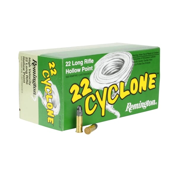 Remington 22 Cyclone Rimfire Ammo - .22 Long Rifle - 36 Grain - 50 ...